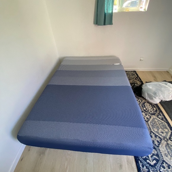 Bedding | Elegant Blue Striped Mattress Cover | Poshmark